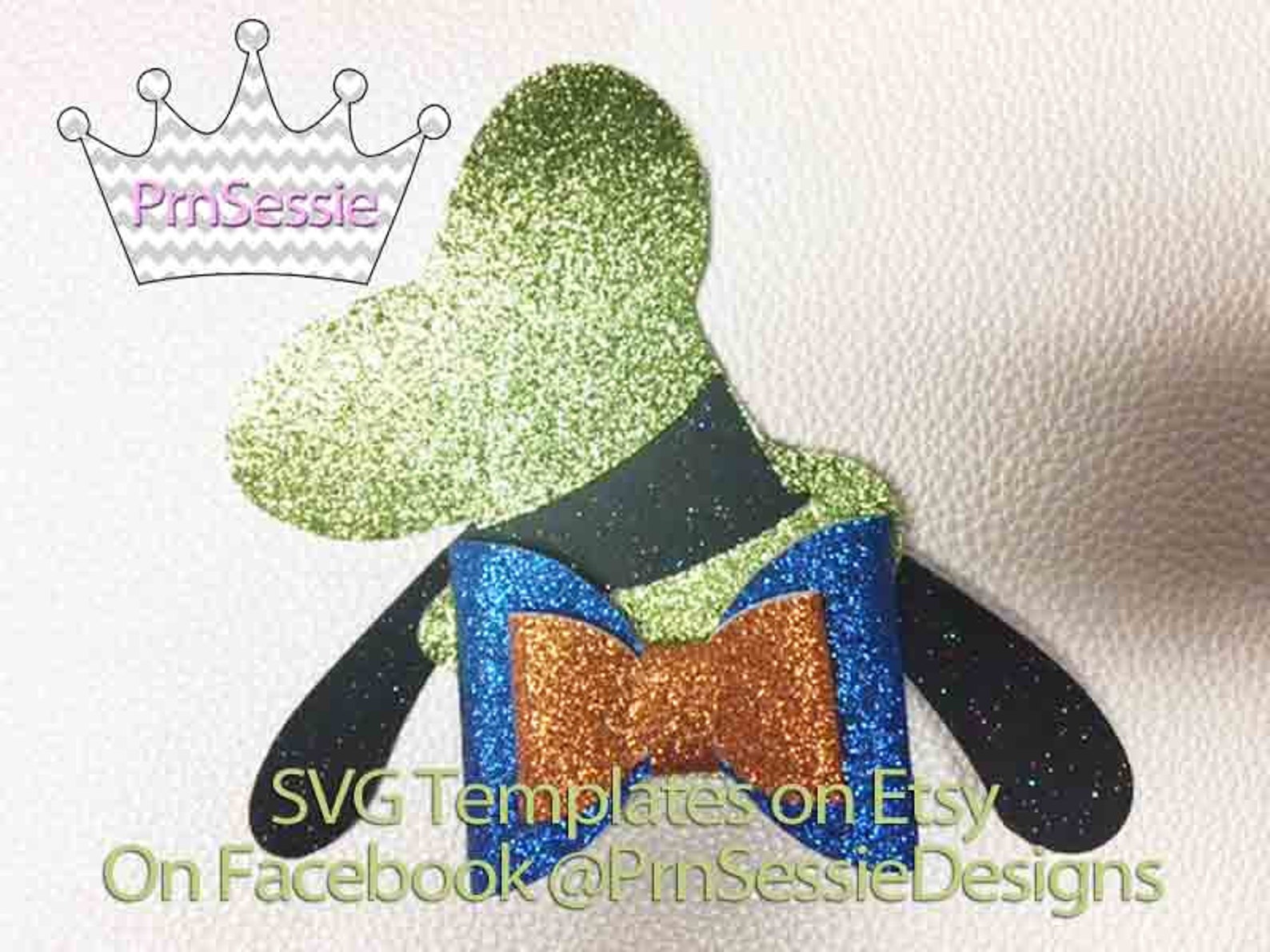 Digital SVG, DXF, PDF Goofy Inspired Hair Bow Template - Etsy