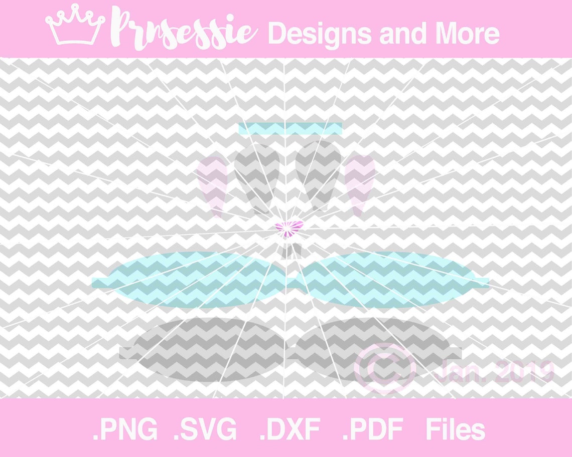 Digital SVG DXF PDF Easter Bunny Bow Template | Etsy