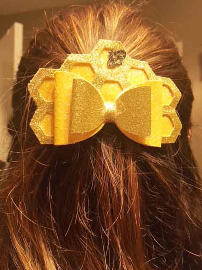 Digital SVG, DXF, PDF Bumble Bee Hair Bow Template, Bumble Bee Svg, Bee ...
