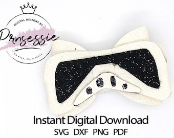 Digital SVG, DXF, PDF Butterfly Bow Template, Butterfly Bow, Girly Bow ...