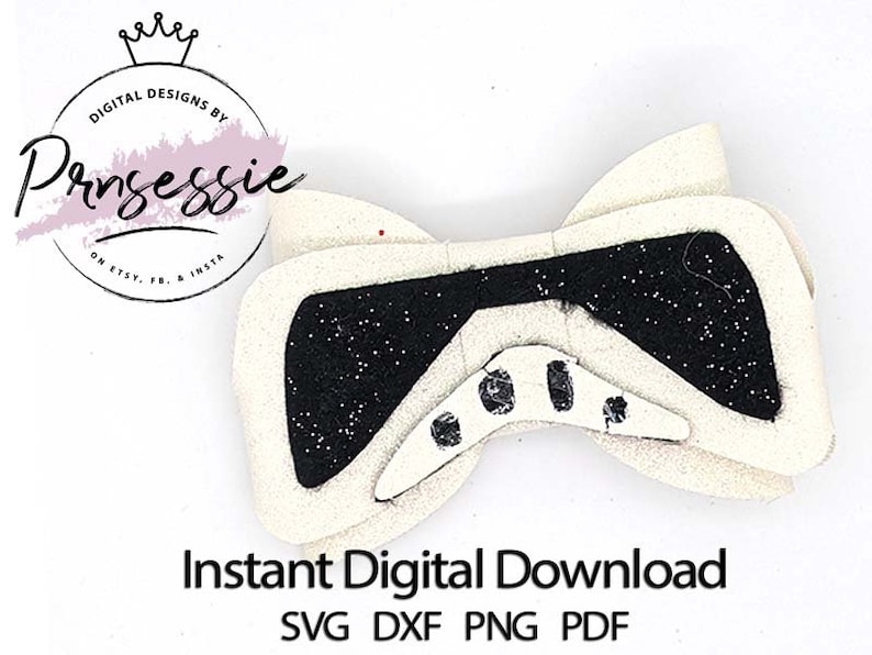 Digital SVG DXF PDF Stormtrooper Bow Template - Etsy
