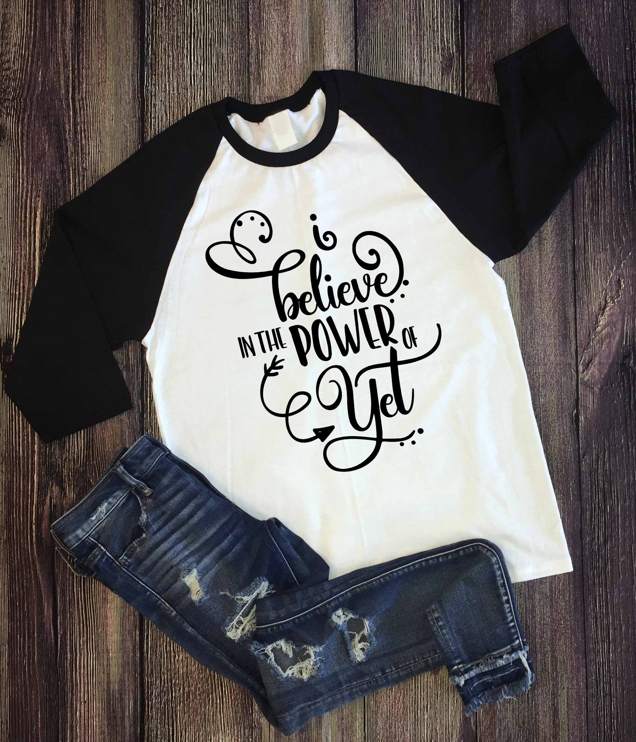 Digital SVG DXF PNG I Believe in the Power of yet Design - Etsy