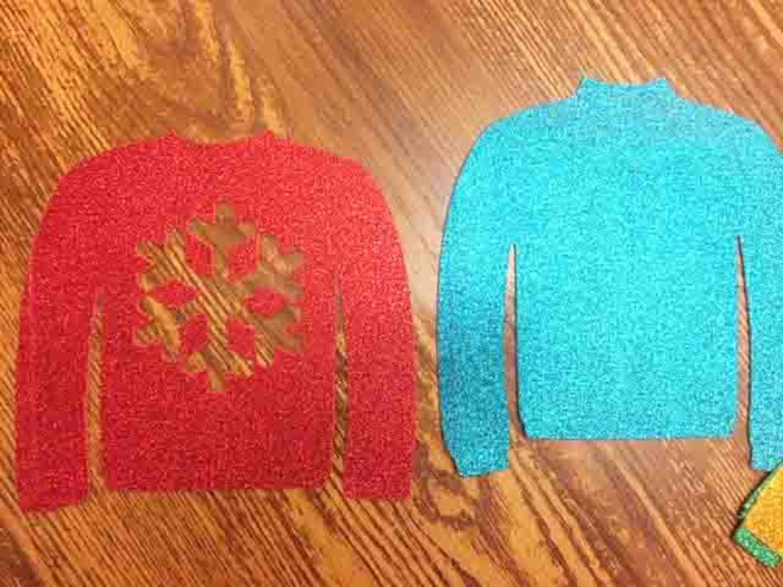 Digital SVG PDF DXF Ugly Sweater Ornament Template, Girls Scouts Svg ...
