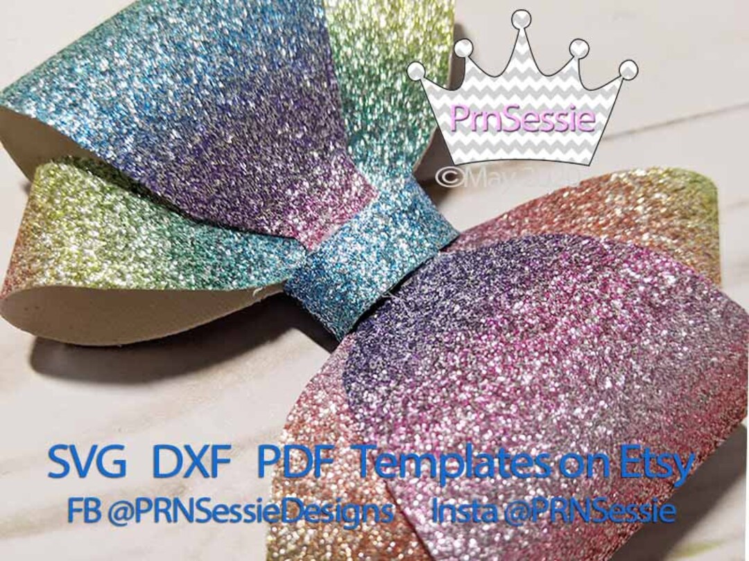 Digital SVG, DXF, PDF Blooming Bow Template, Digital Bow, Bow Template ...