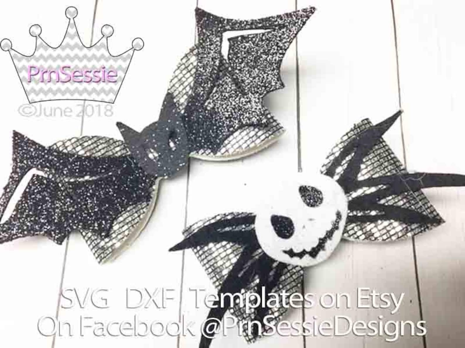 Digital SVG DXF PDF Nightmare Bow Template Bundle Jack and - Etsy