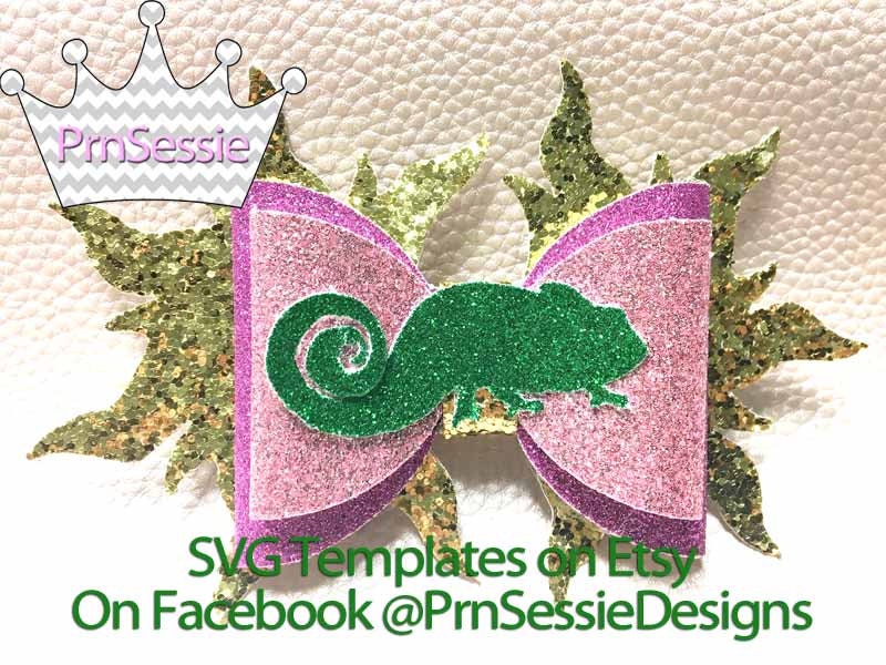 BUNDLE 11 Digital SVG, DXF, Pdf Princess Inspired Hair Bow Template ...