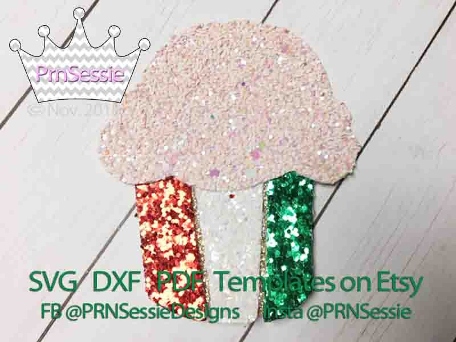 Digital SVG PDF DXF Italian Ice Cream Clip Template | Etsy