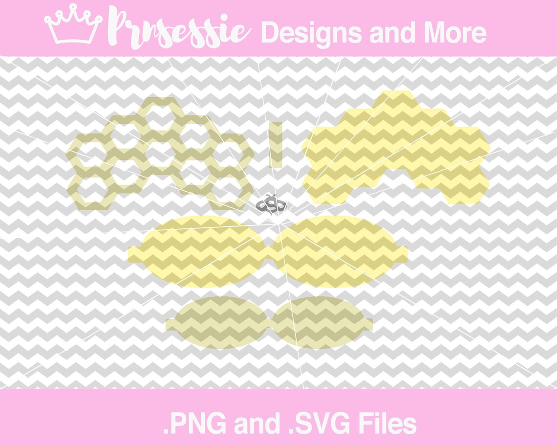 Digital SVG, DXF, PDF Bumble Bee Hair Bow Template, Bumble Bee Svg, Bee ...