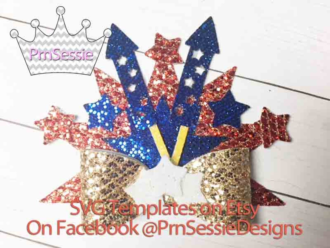 Digital SVG, DXF, PDF Firecracker Bow Template - Etsy