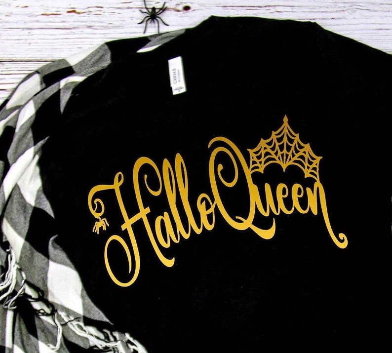 Digital SVG DXF PNG Halloween Halloqueen Design Halloween - Etsy