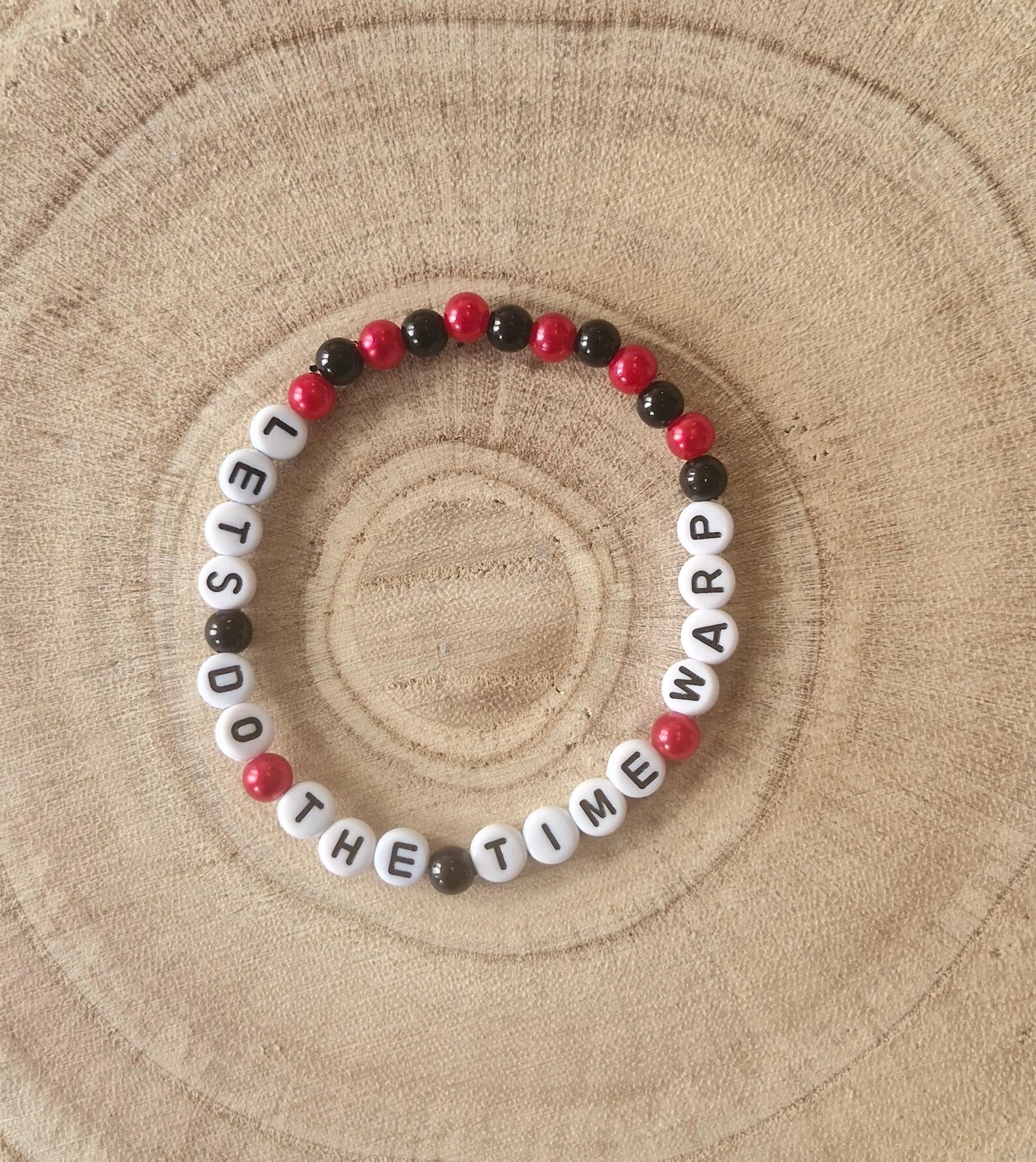 Beaded Phrase Bracelet Rocky Horror Picture Show - Time Warp - Etsy
