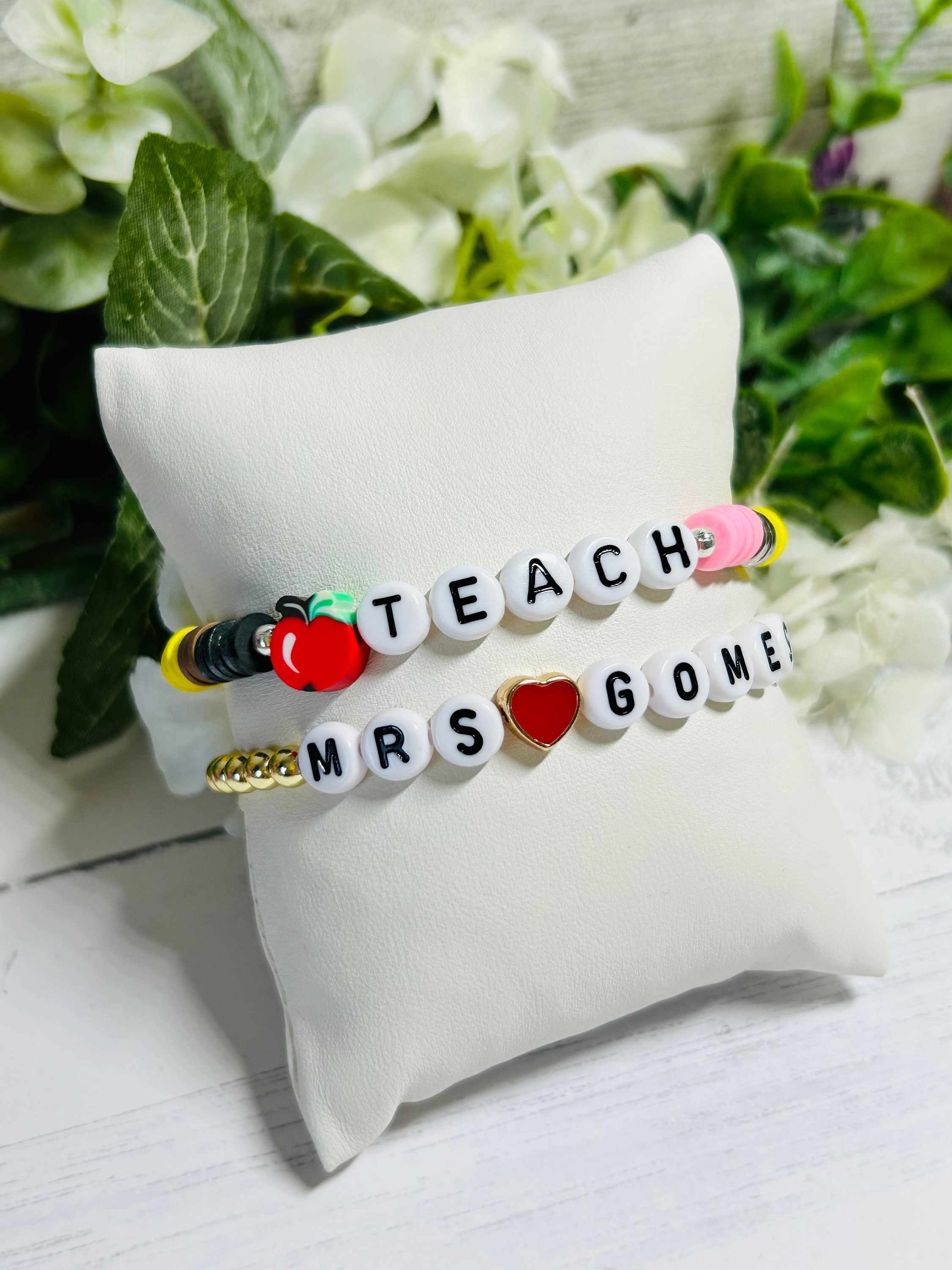 Teacher Pencil Bracelet Back to School Handmade Jewelry Gift - Etsy
