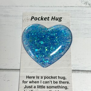 Pocket Hug Heart Resin Heart Pocket Hug Token Positivity Gift Keepsake ...