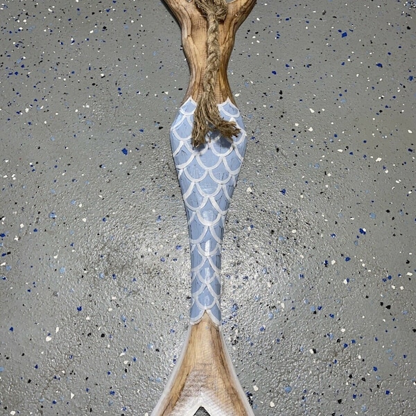 Carved Wood Mermaid - Etsy