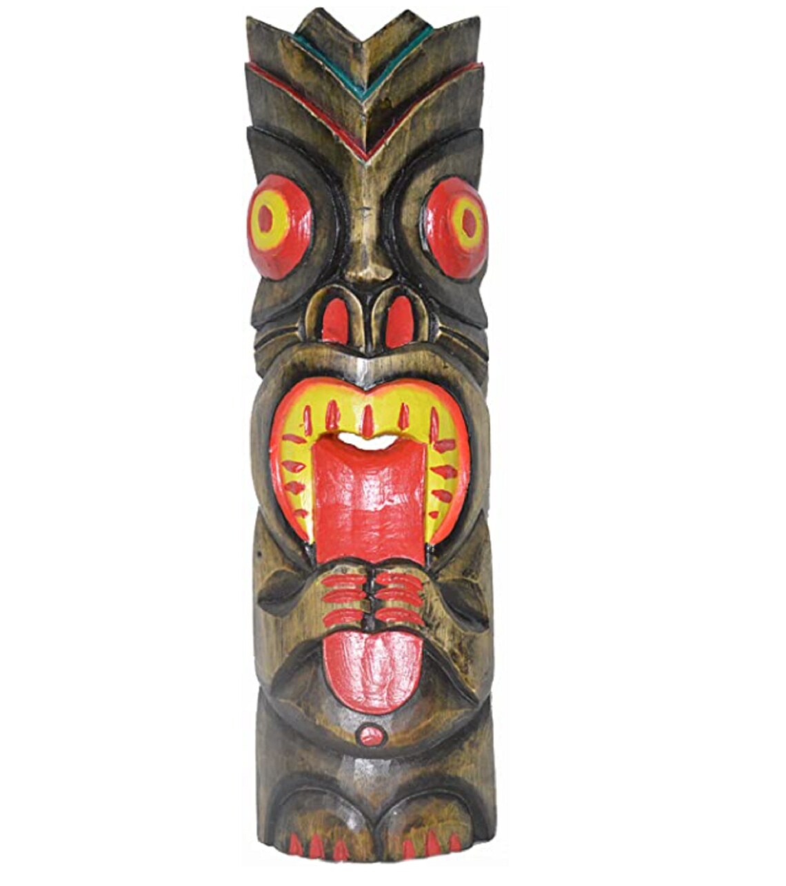 20 Tiki Tongue Mask Tribal Tiki Wood Wall Mask Patio - Etsy