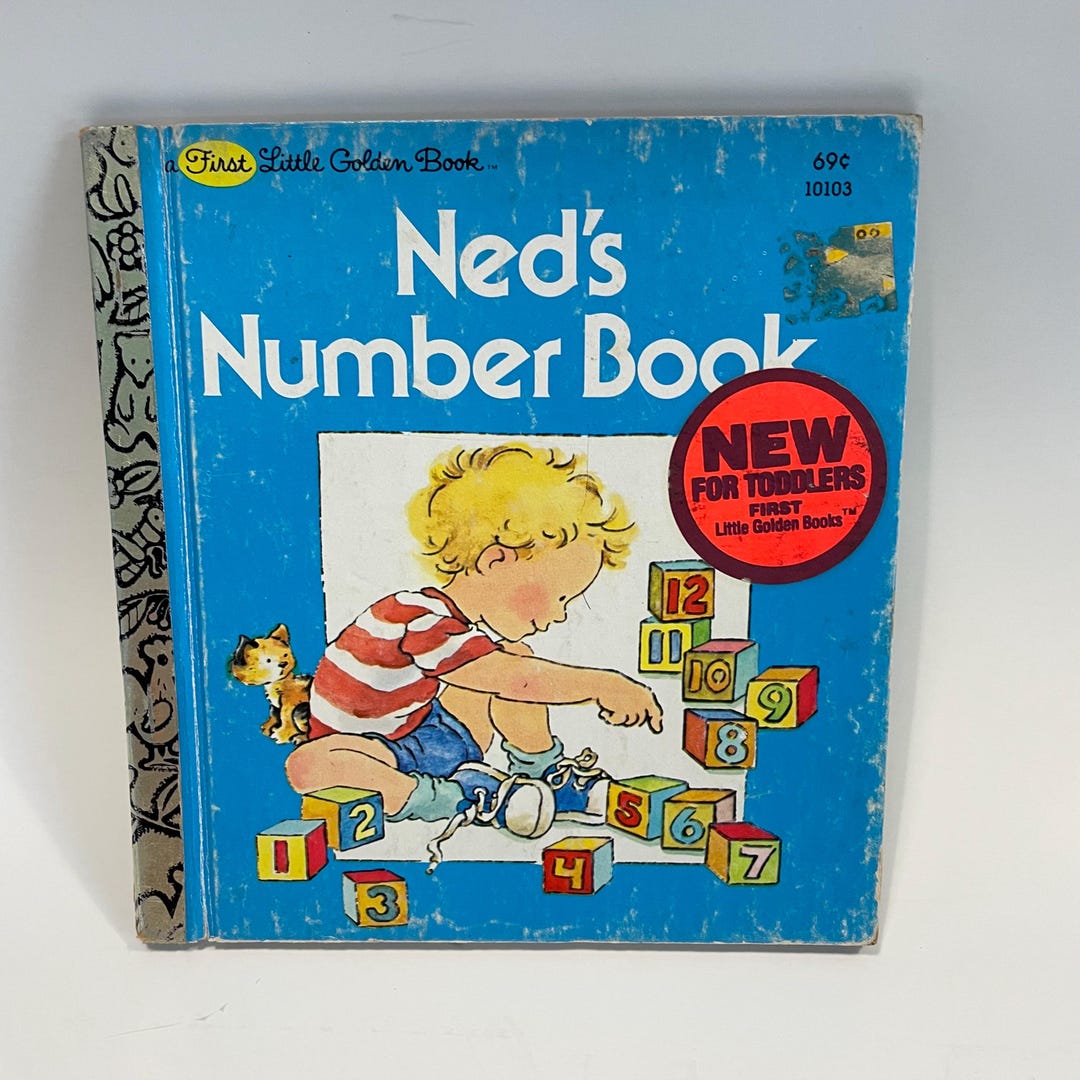 First Little Golden Book Ned’s Number Book Vintage 1981 Edith Kunhardt ...