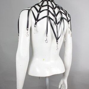 Leather Harness - Spider Web Harness - Handmade Chest Cage - BDSM ...