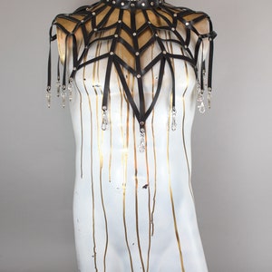 Leather Harness - Spider Web Harness - Handmade Chest Cage - BDSM ...