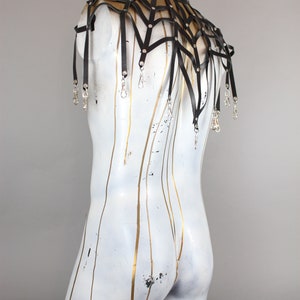 Leather Harness - Spider Web Harness - Handmade Chest Cage - BDSM ...