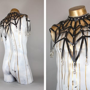 Leather Harness - Spider Web Harness - Handmade Chest Cage - BDSM ...