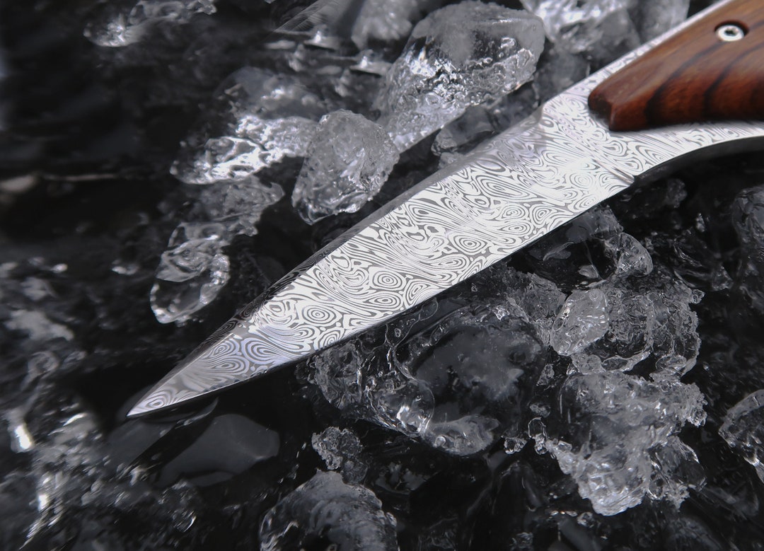 The Jacomina Oyster Knife Damasteel Pattern - Etsy