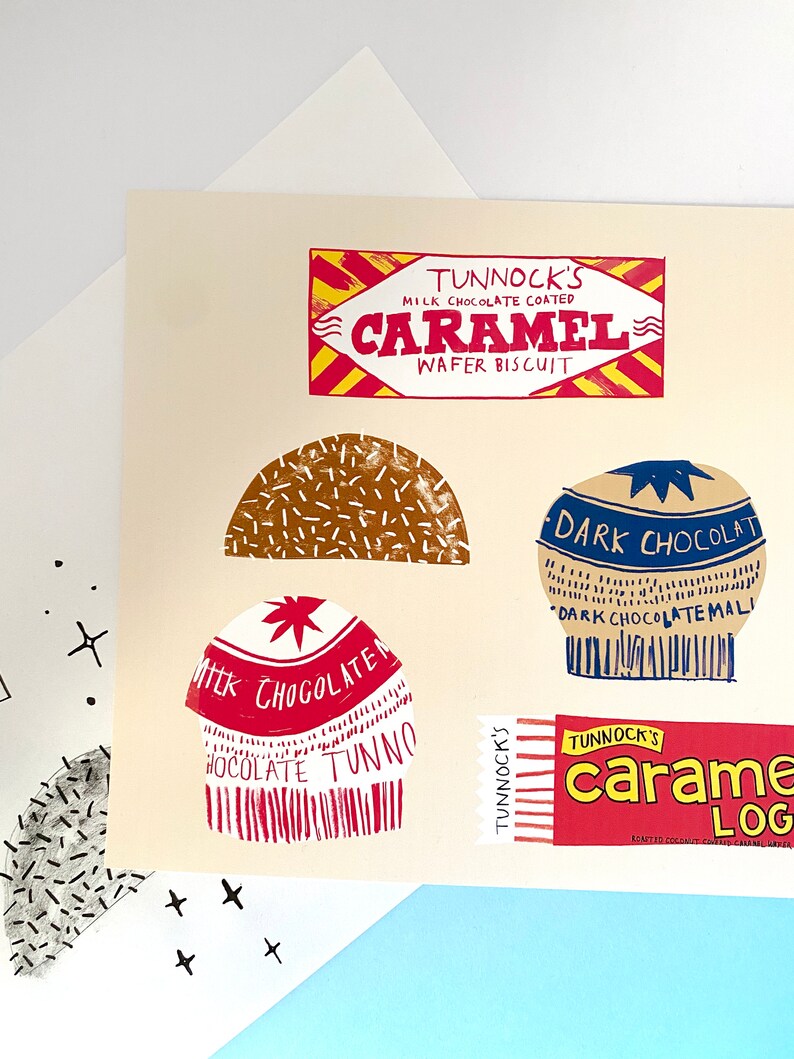 Tunnocks Art Print Tunnocks Print Tunnocks Tea Cake - Etsy UK