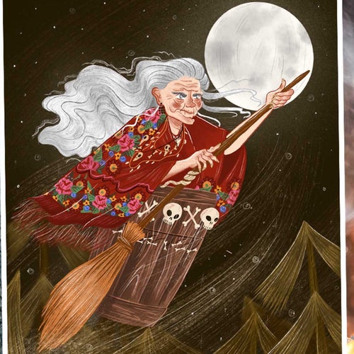 Baba Roga Slavic Mythology Slavic Folk Art Slavic - Etsy