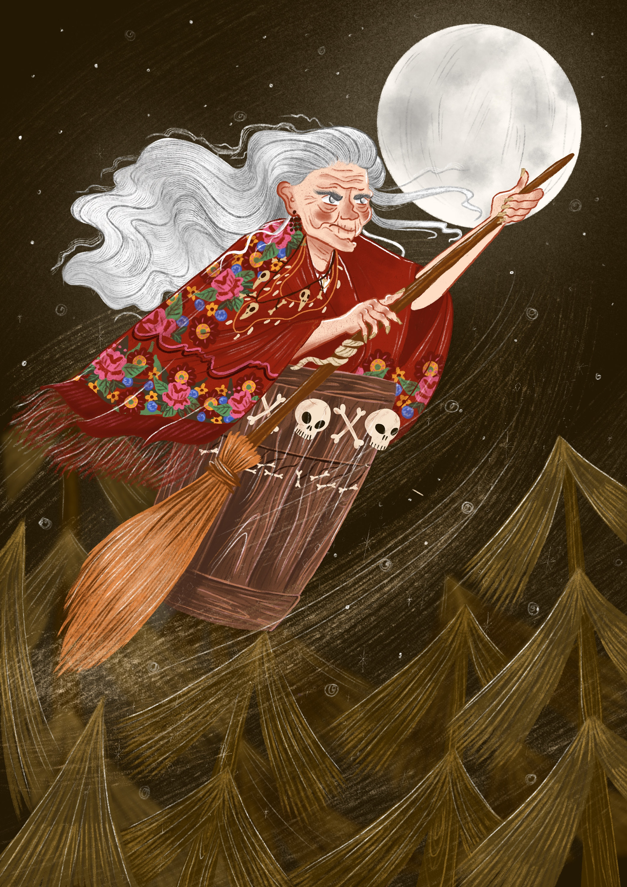 Baba Yaga Slavic Mythology Russian Folk Art Slavic | Etsy