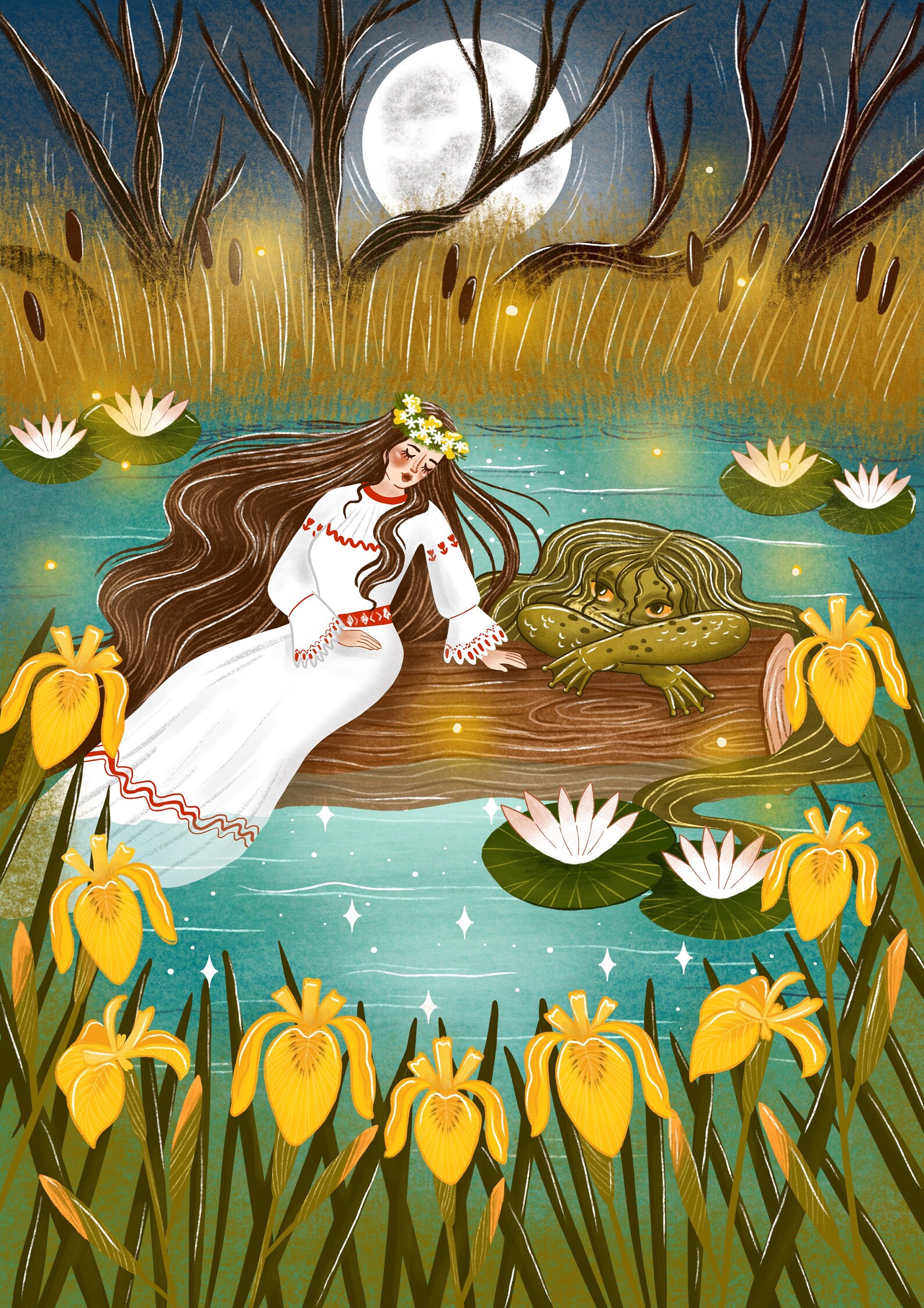 Rusalka & Vodyanoy Slavic Mythology Slavic Folk Art - Etsy