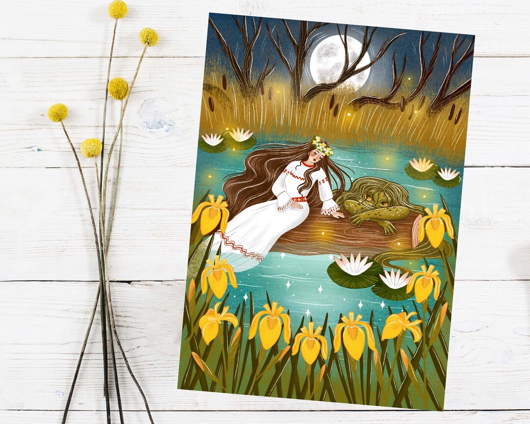 Rusalka & Vodyanoy Slavic Mythology Slavic Folk Art Slavic Folklore Art ...