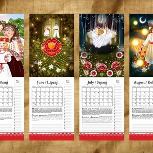 Slavic Calendar | Slavic Folklore | Calendar | 2025 | Wall Calendar - Etsy