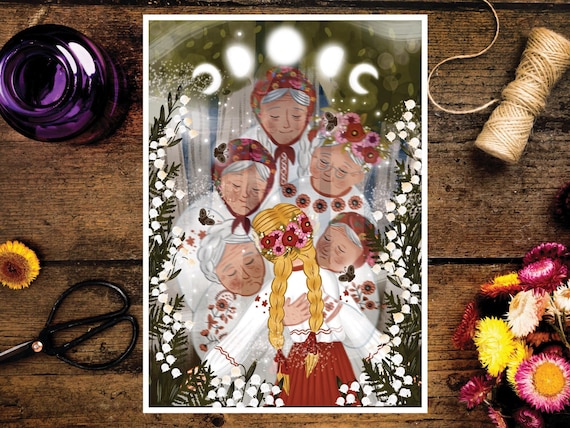 Ancestor's Hug Slavic Ancestry Slavic Folk Art - Etsy