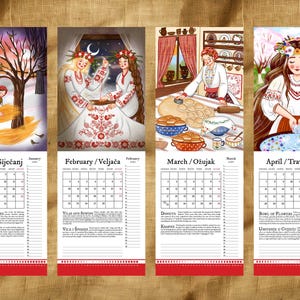 Slavic Calendar | Slavic Folklore | Calendar | 2025 | Wall Calendar - Etsy