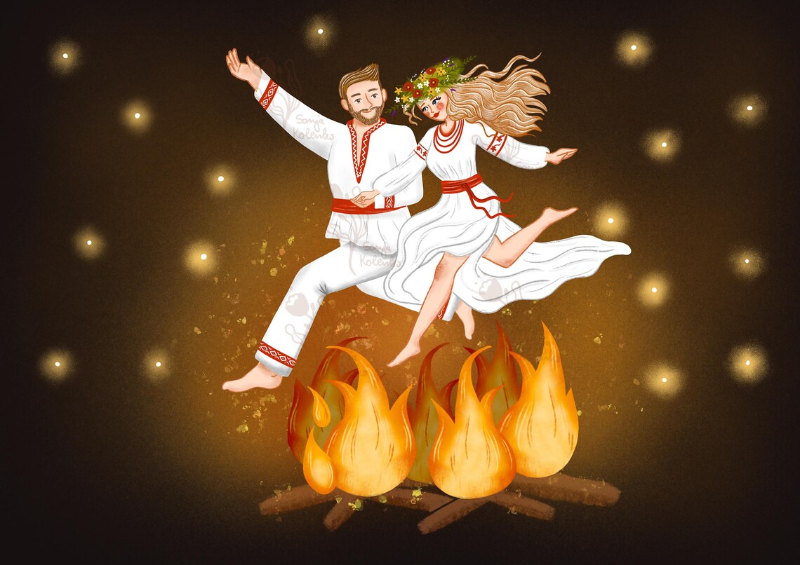 Kupala Night Folklore Poster Slavic Pagan Folklore - Etsy