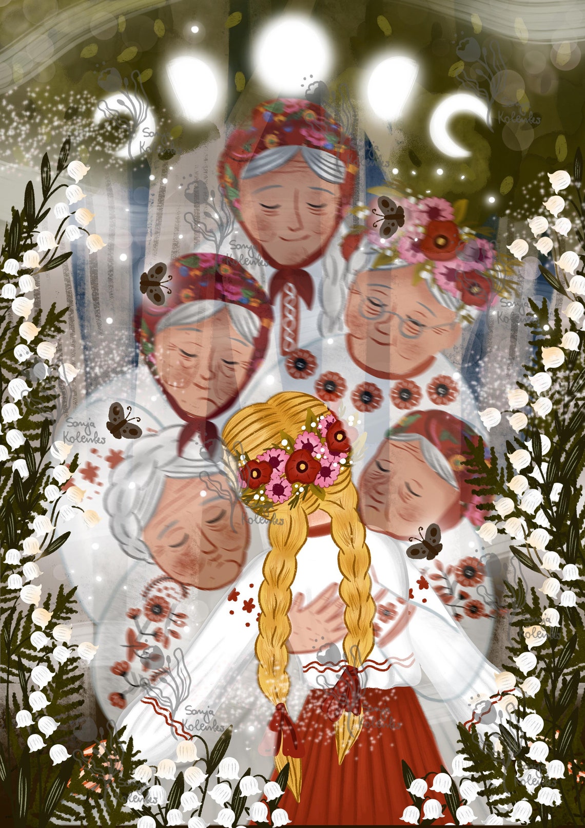 Ancestor's Hug Slavic Ancestry Slavic Folk Art - Etsy