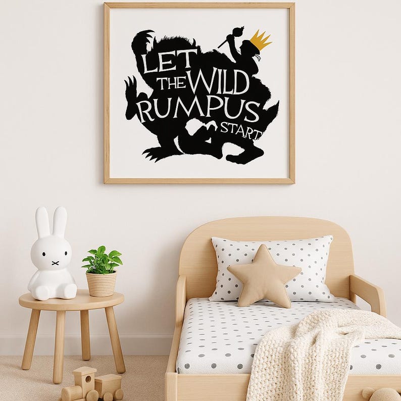 Let the Wild Rumpus Start Printable Poster – Where the Wild Things Are ...