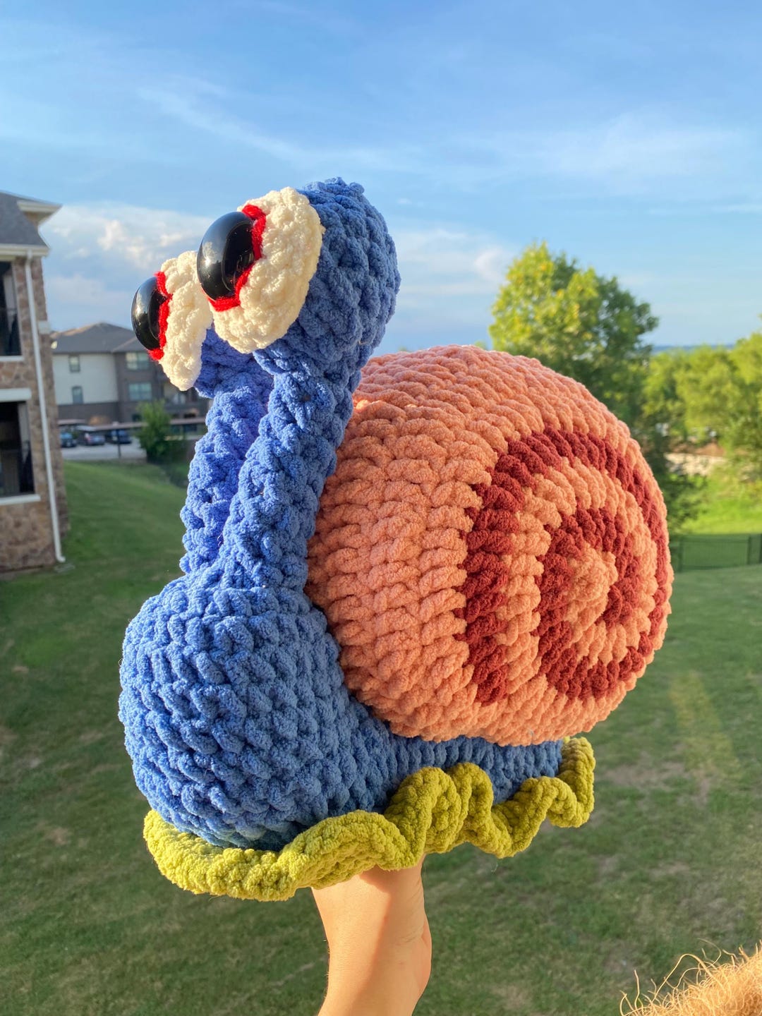 Large Snail Plushie - Etsy