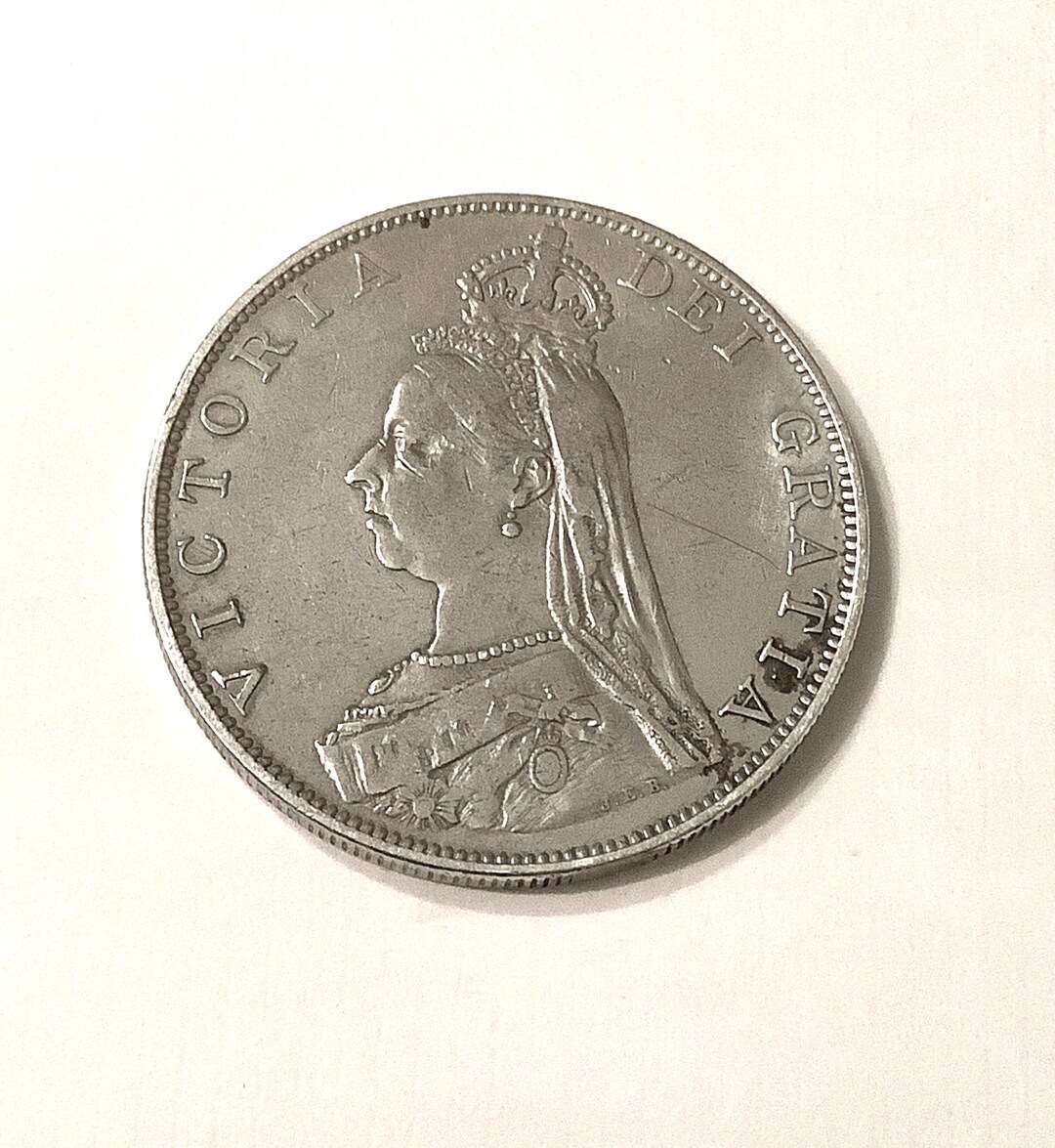 1887 Victorian Silver Crown Coin - Etsy