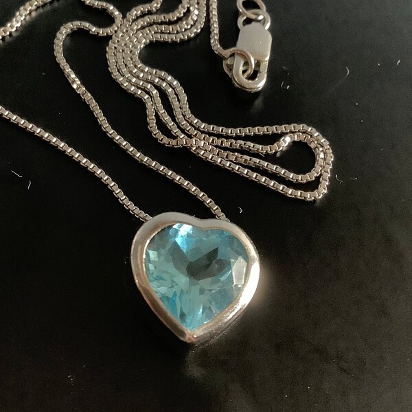 Blue Heart Ring - Etsy