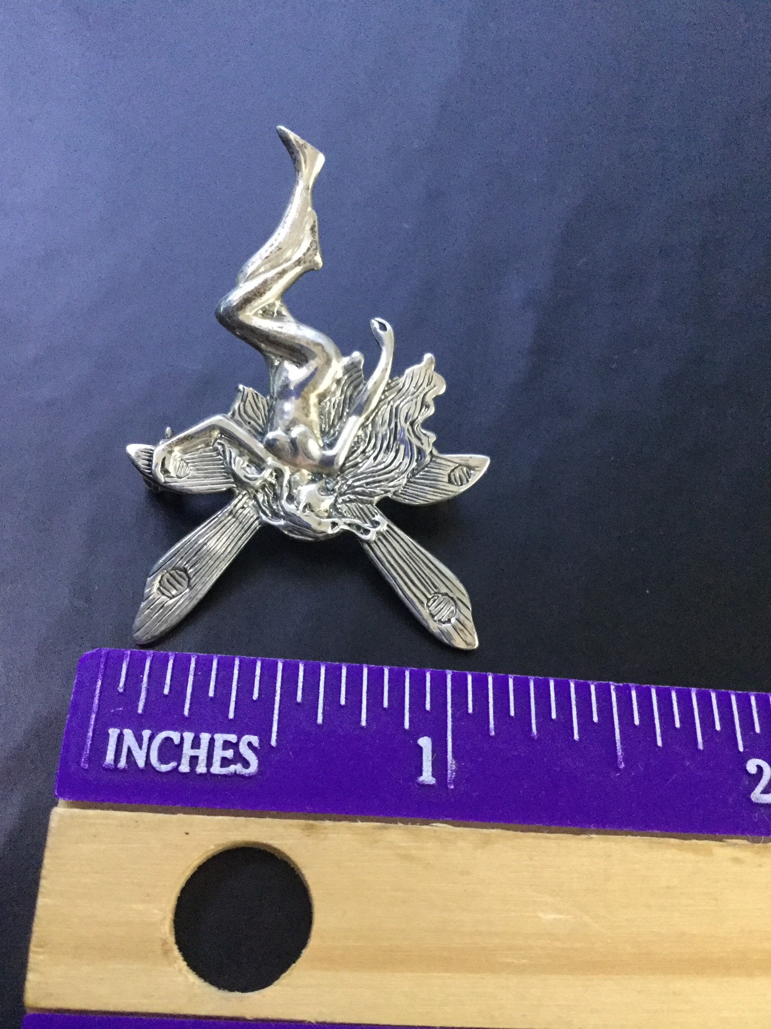 Sterling Silver Fairy Brooch - Etsy UK