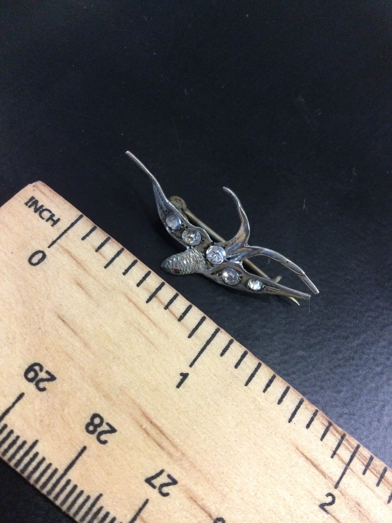 Victorian swallow brooch set with stones | Etsy