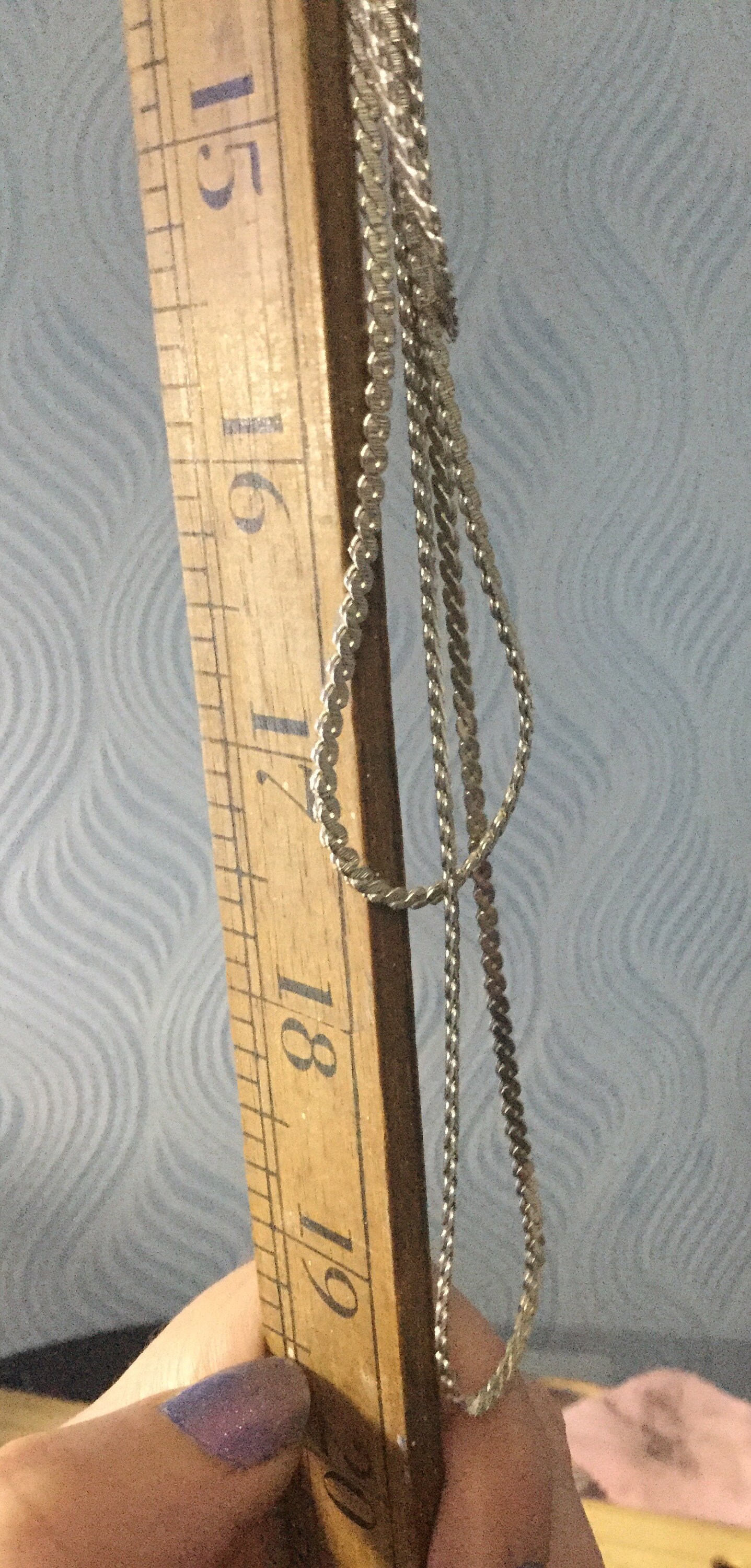 Sterling silver 3 strand necklace | Etsy