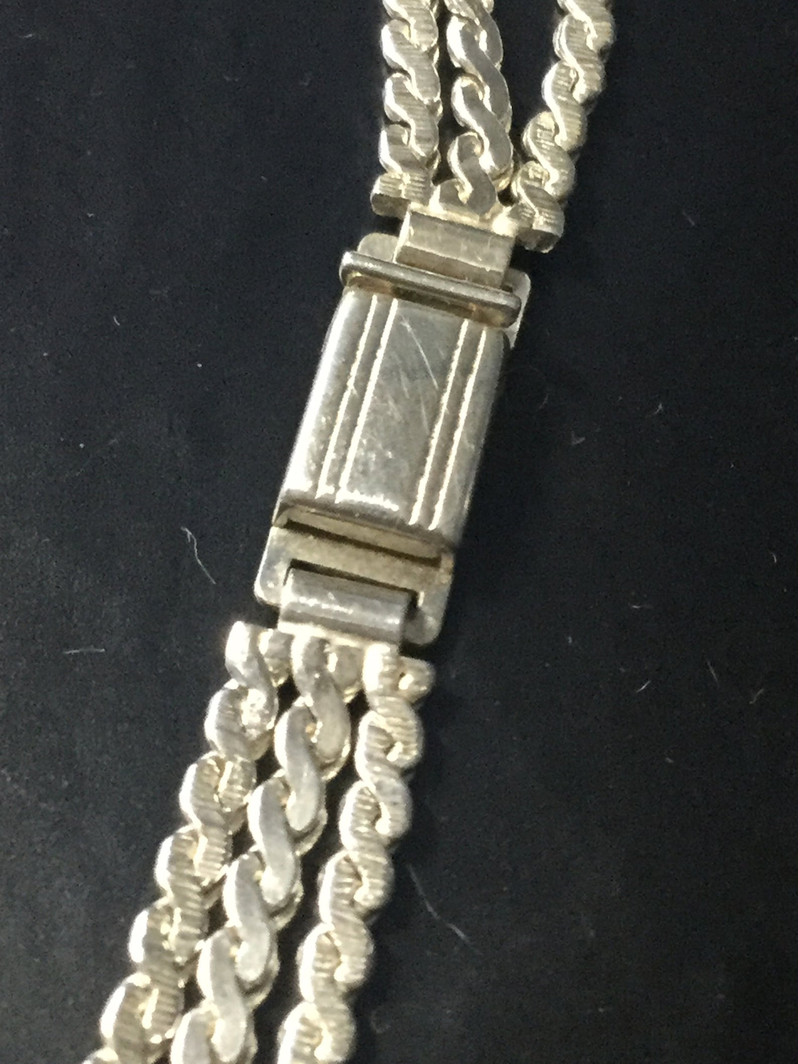 Sterling Silver 3 Strand Necklace - Etsy