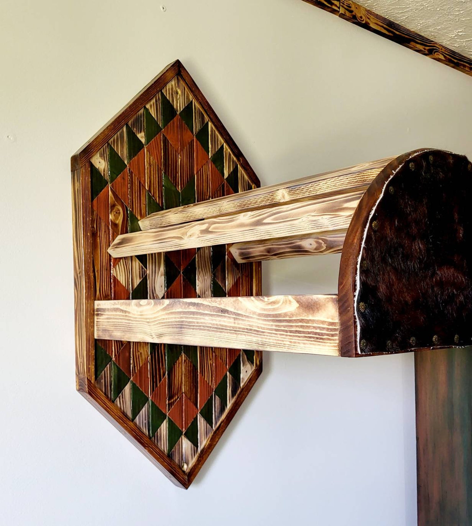 Wall Mount Wood Saddle Rack made to Order - Etsy