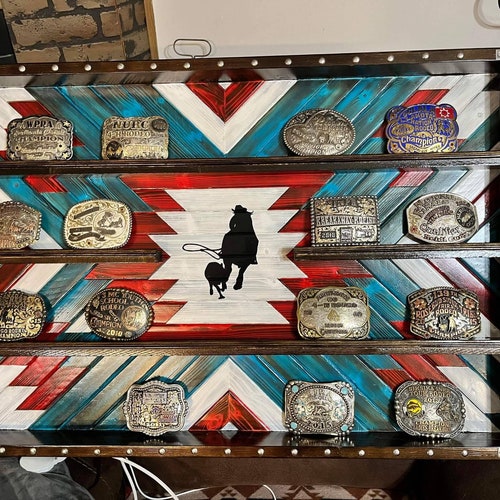 Trophy Buckle Display Case 16x20 made to Order - Etsy