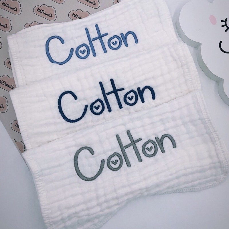 Burp Cloth Cotton Pattern - Etsy