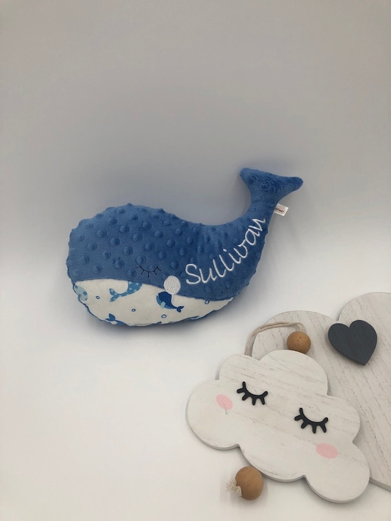 Blue Plush Whale Nautical Toy Under the Sea Whale - Etsy