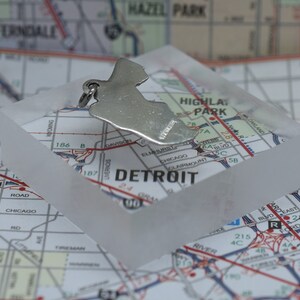 Vintage Enamel & Sterling Silver Florida State Map Charm - Etsy