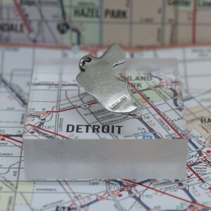 Vintage Enamel & Sterling Silver Florida State Map Charm - Etsy