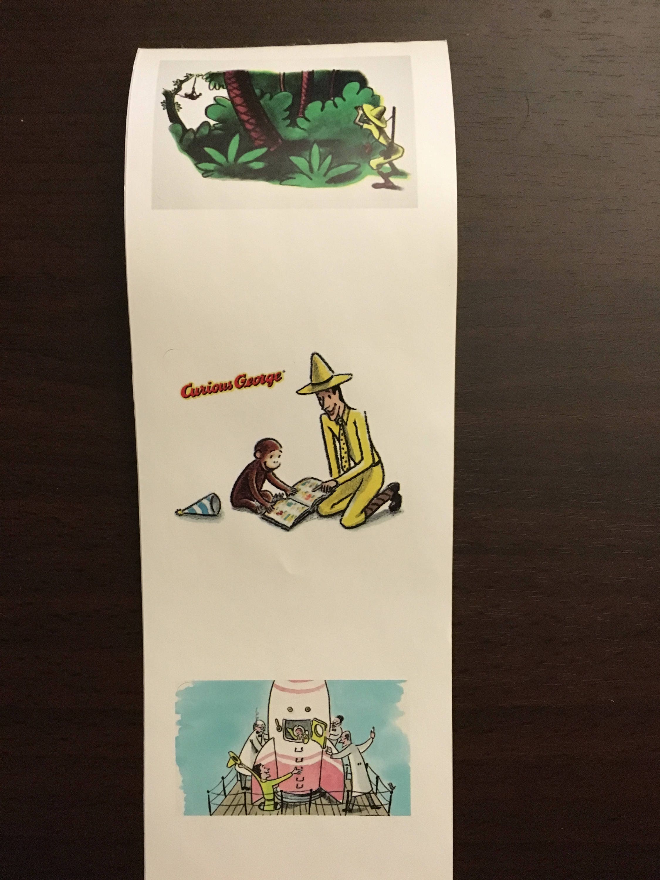 Set of 10 Curious George Stickers/ Decals Vintage Illustrations - Etsy